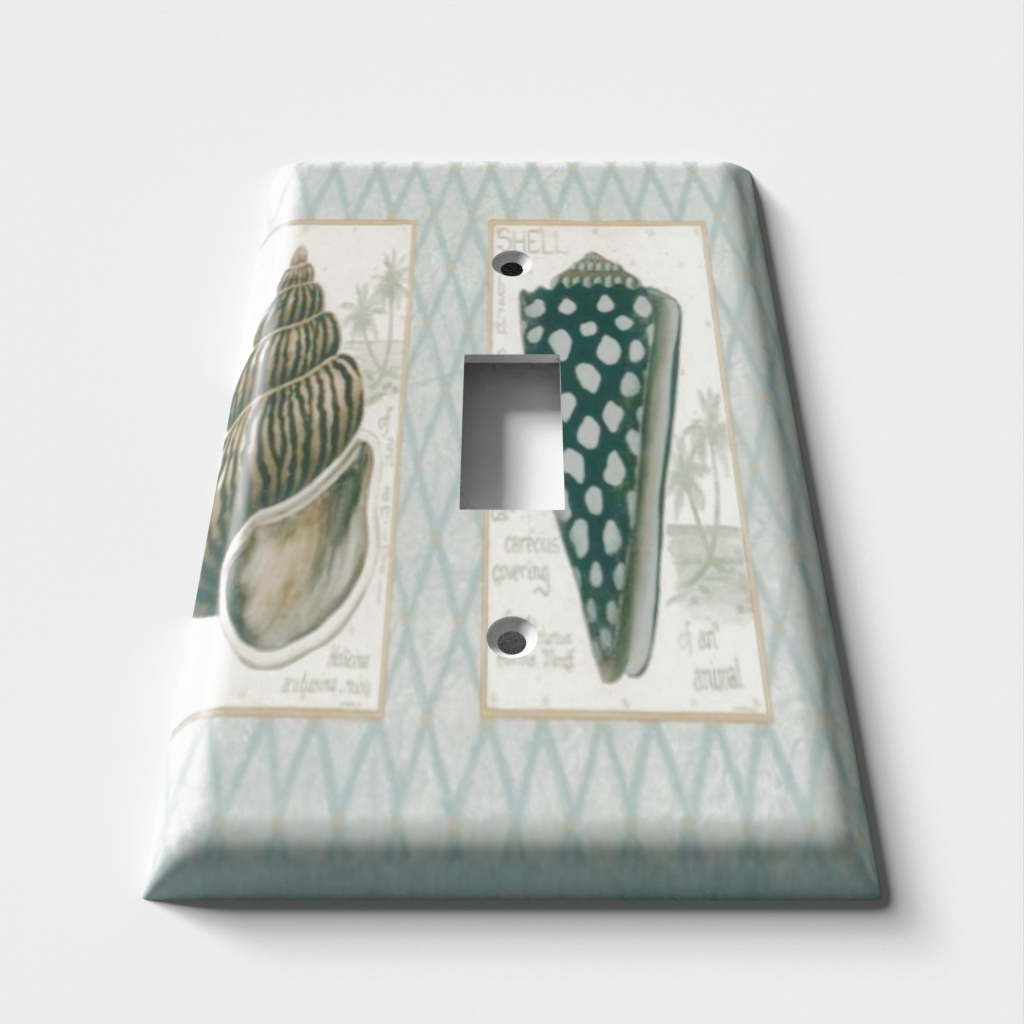 Seashells Decorative Light Switch Plate Cover - Snazzy Switch