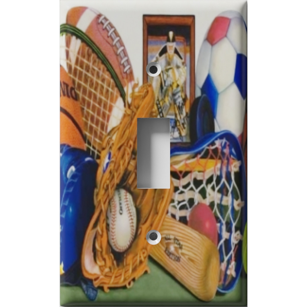 Sports Decorative Light Switch Plate Cover - Snazzy Switch