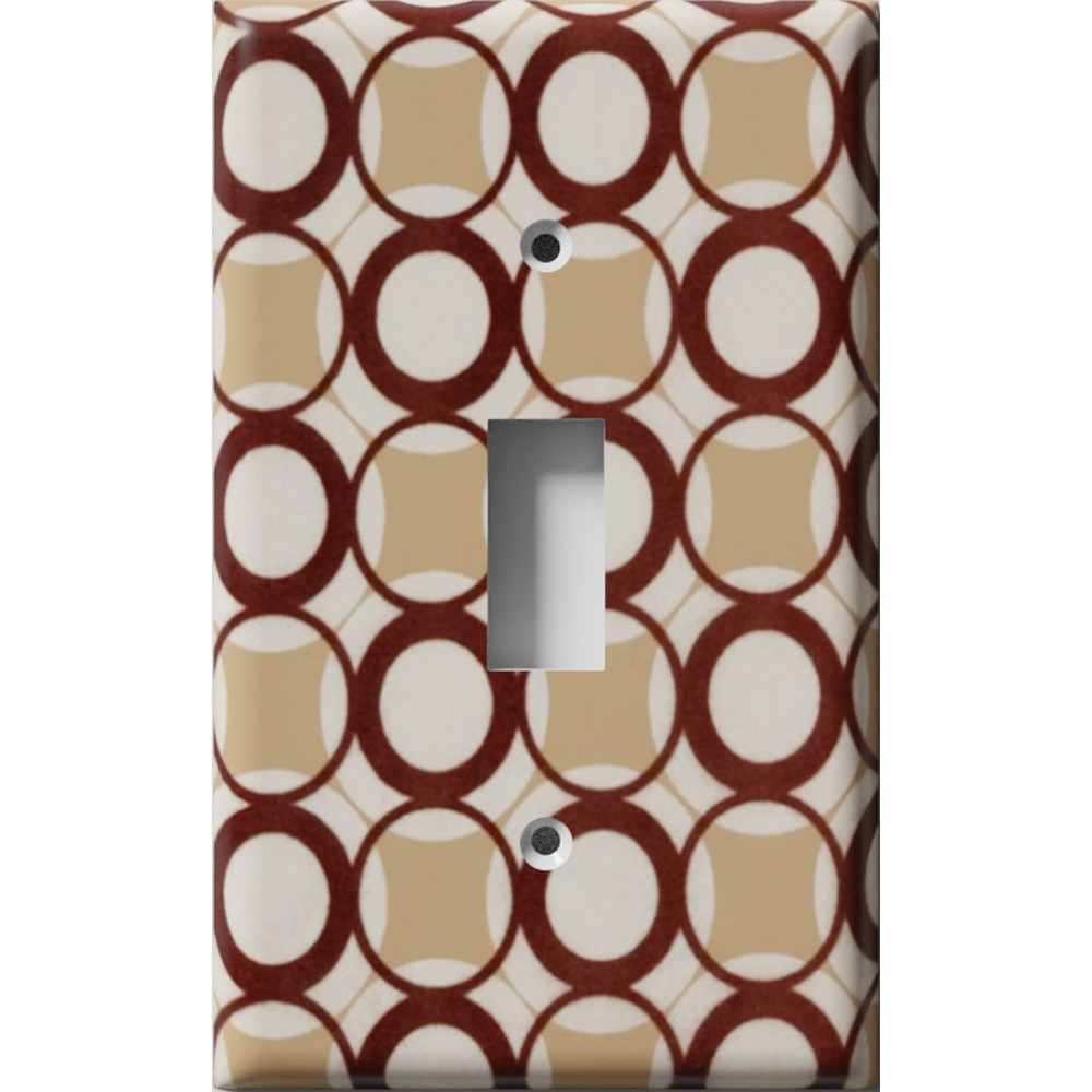Brown Retro Decorative Light Switch Plate Cover - Snazzy Switch