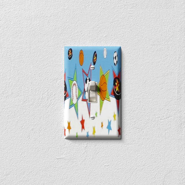 Sports Decorative Light Switch Plate Cover - Snazzy Switch