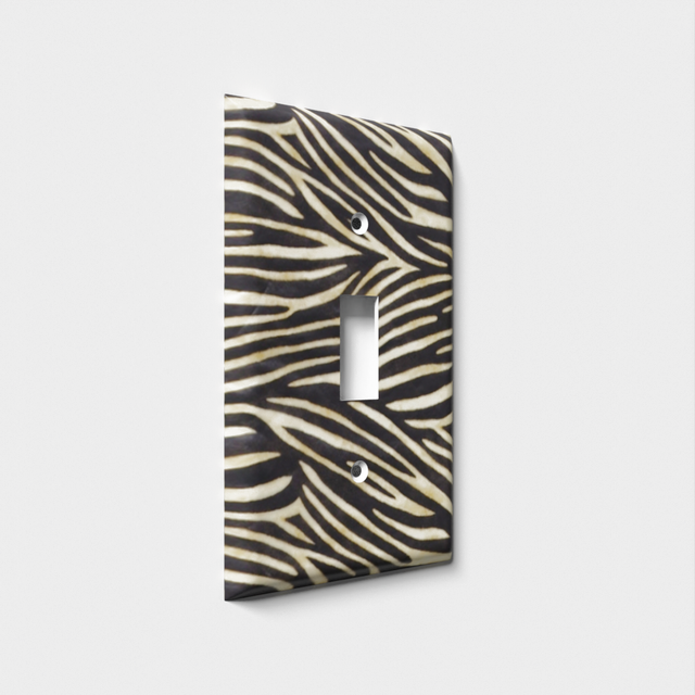 Zebra Light Switch Plate Cover - Snazzy Switch