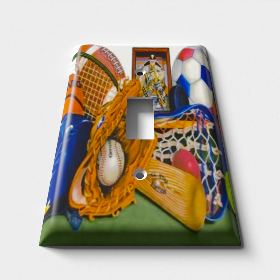 Sports Decorative Light Switch Plate Cover - Snazzy Switch