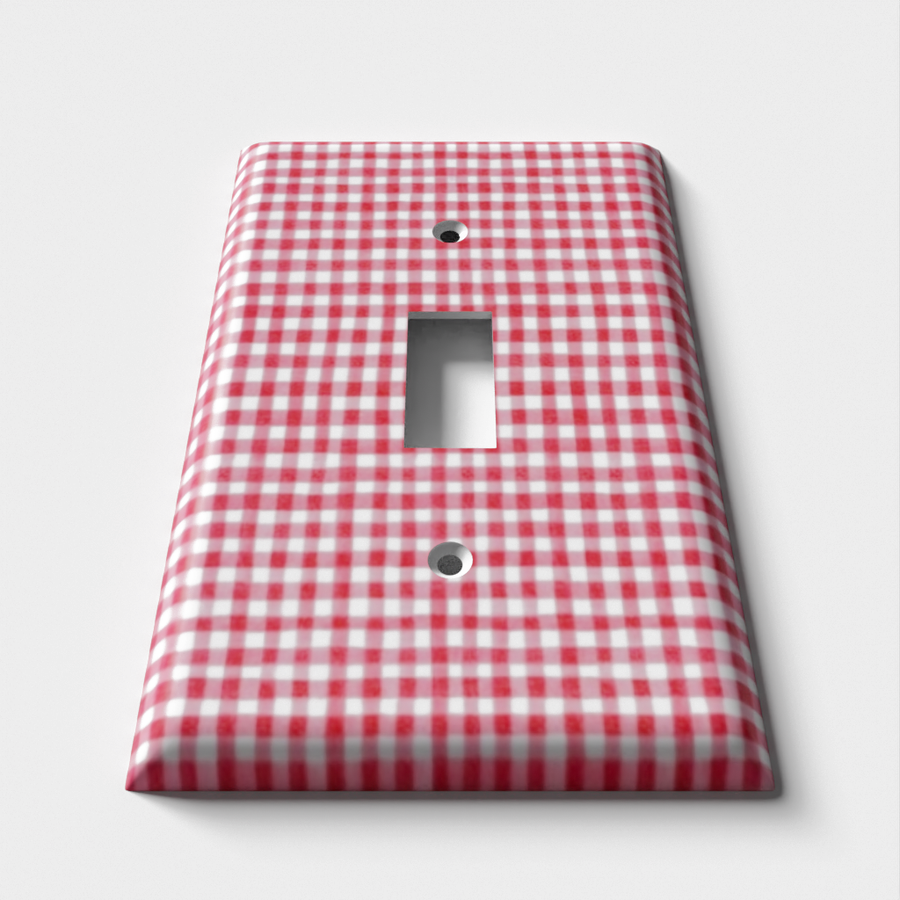 Wrinkled Red Decorative Light Switch Plate Cover - Snazzy Switch
