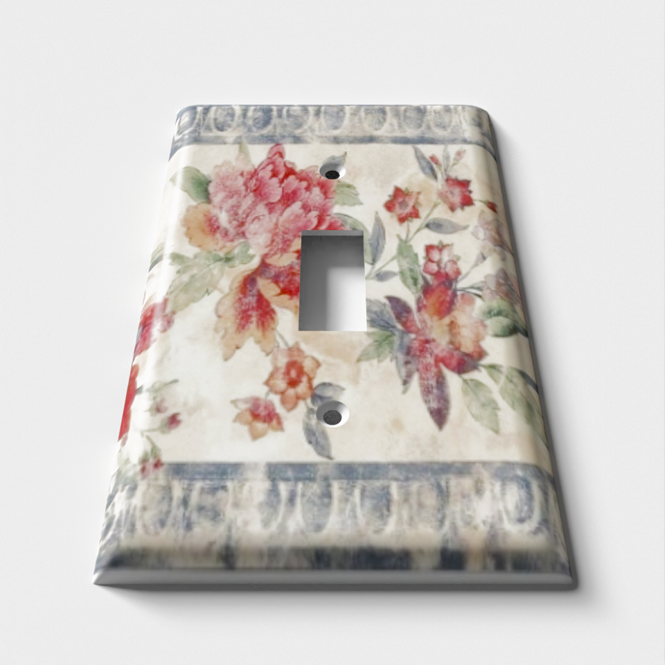 Explosion In Red Decorative Light Switch Plate Cover - Snazzy Switch