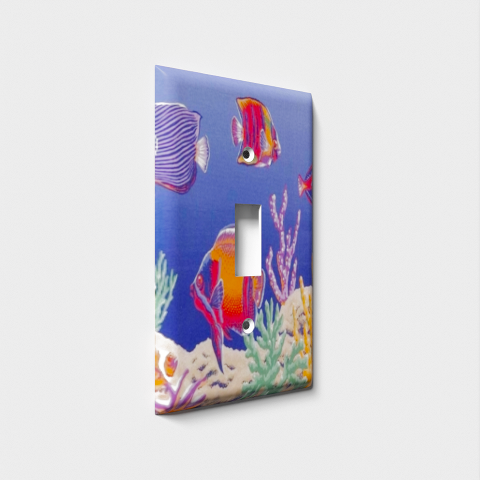 Fish Tank Decorative Light Switch Plate Cover - Snazzy Switch