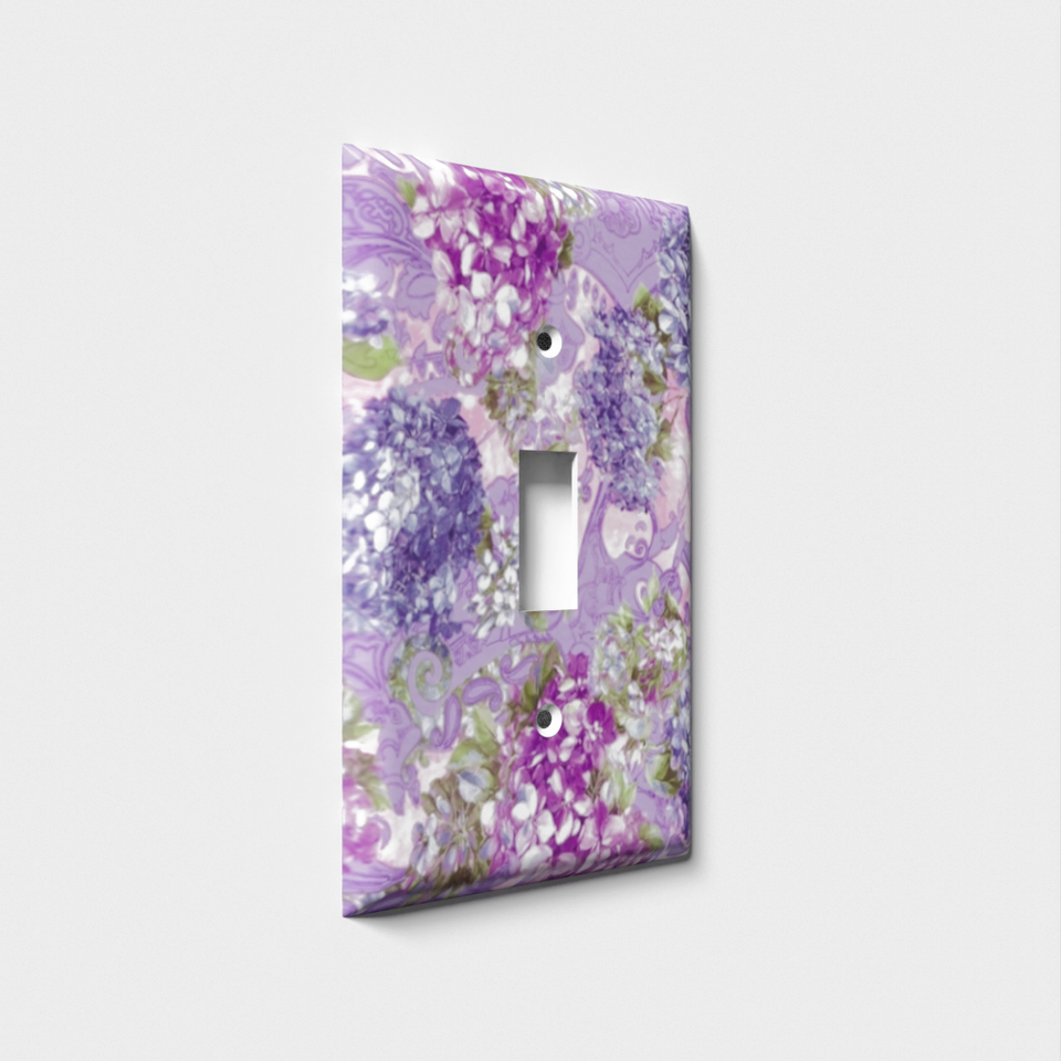 Purple Bluebonnet Decorative Light Switch Plate Cover - Snazzy Switch