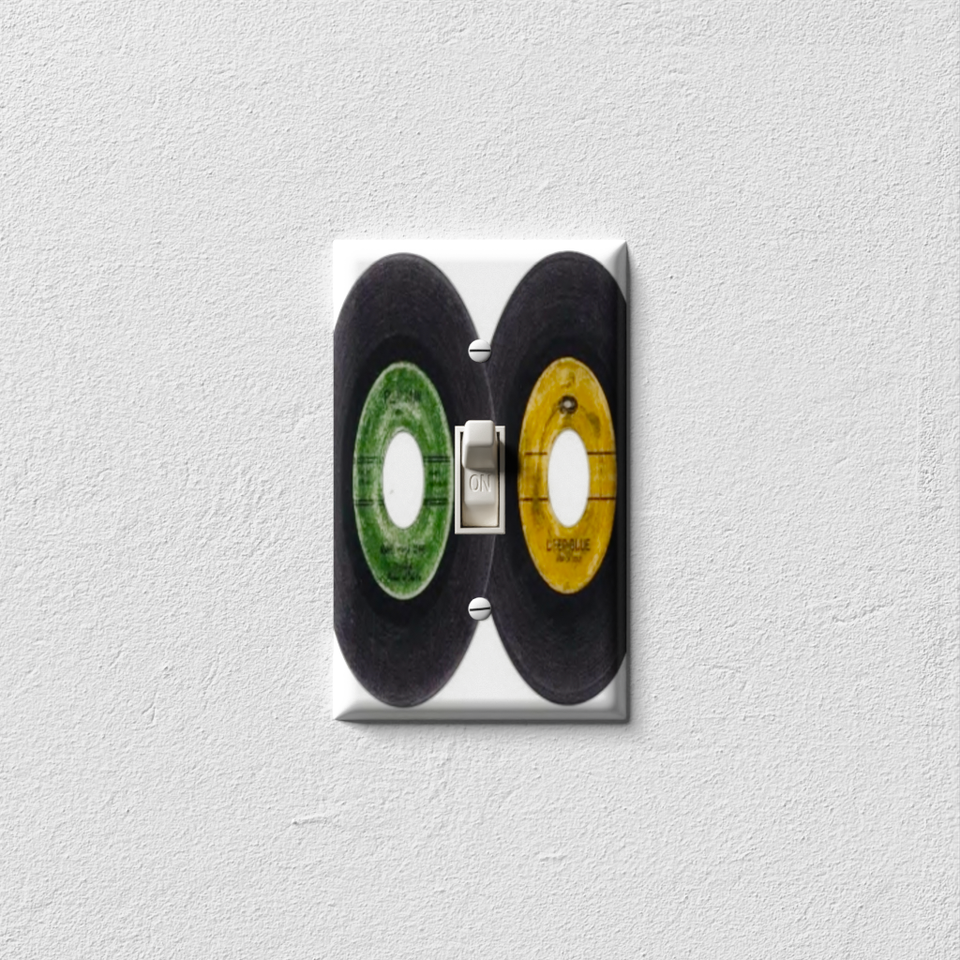 Records Decorative Light Switch Plate Cover - Snazzy Switch