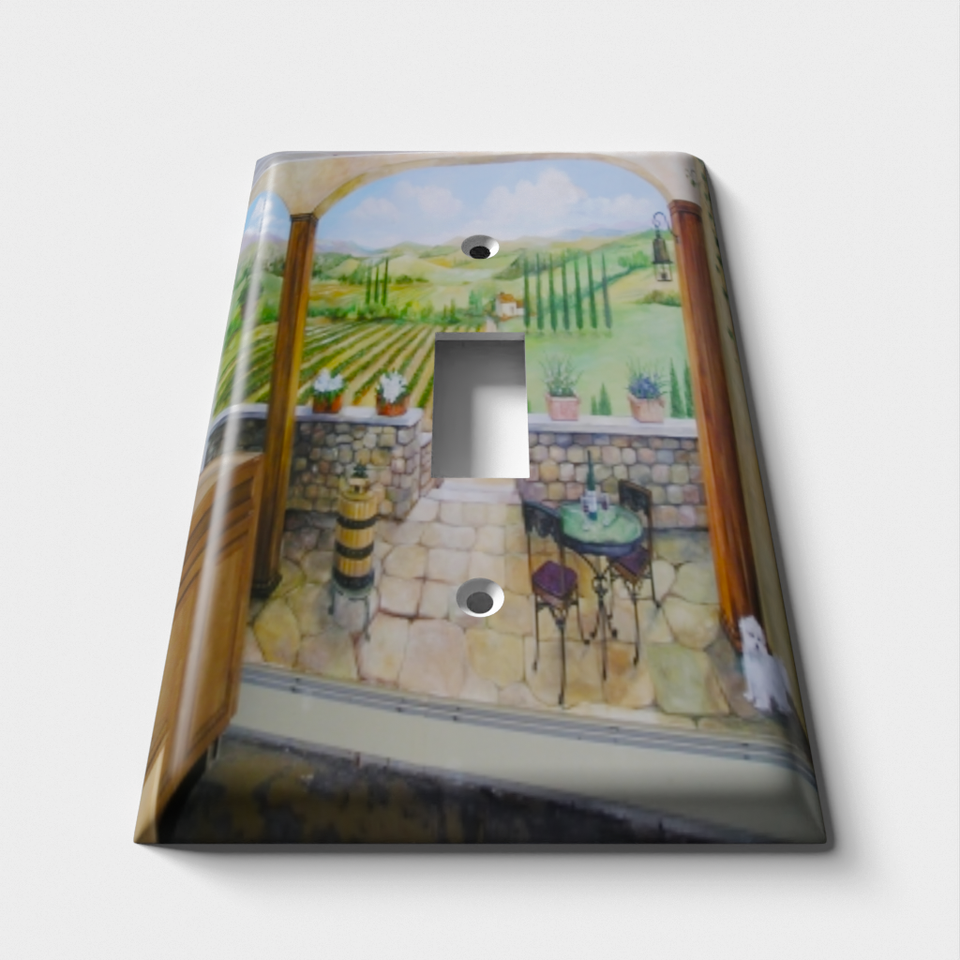 Tuscan Country Decorative Light Switch Plate Cover - Snazzy Switch