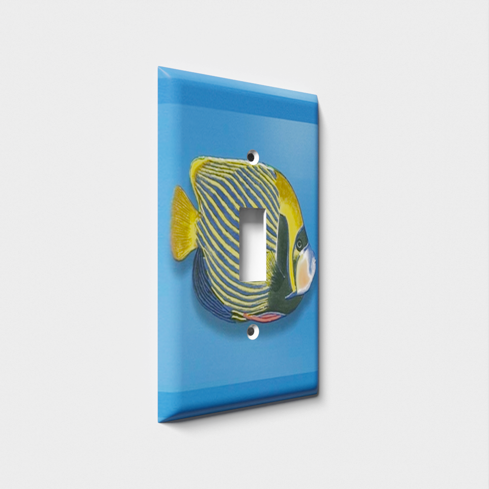 Yellow Fish Decorative Light Switch Plate Cover - Snazzy Switch