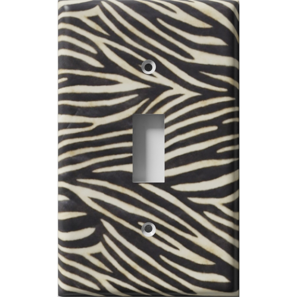 Zebra Light Switch Plate Cover - Snazzy Switch