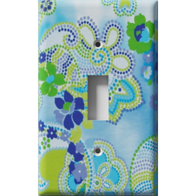 Glass Flowers Decorative Light Switch Plate Cover - Snazzy Switch