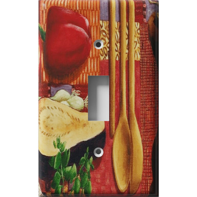 Kitchen Preparation Decorative Light Switch Plate Cover - Snazzy Switch