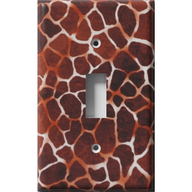 Safari Chic Giraffe Print Decorative Light Switch Plate Cover - Snazzy ...