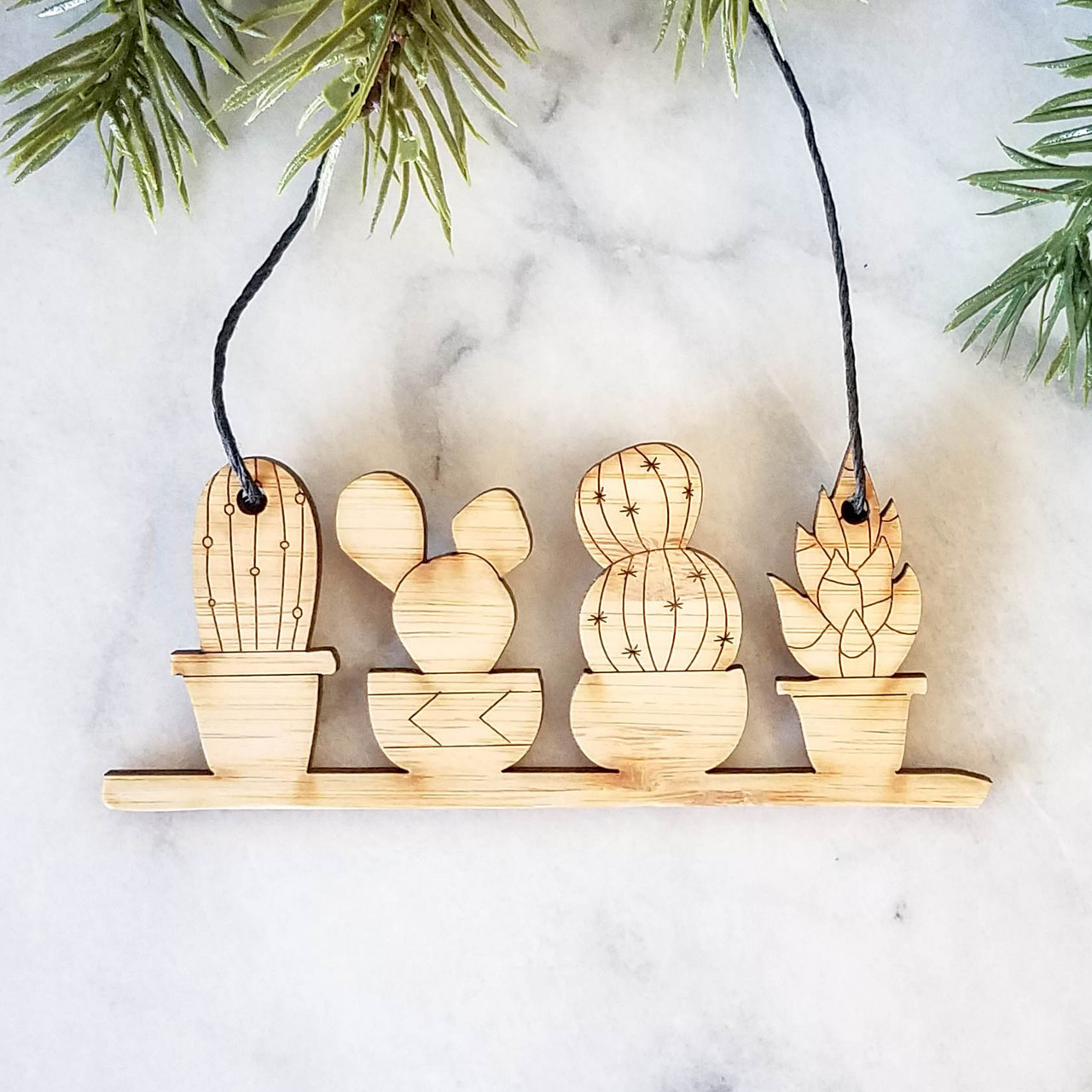 Cactus Magnets Bamboo | Handmade & Plastic Free Goods | Wild Cloud