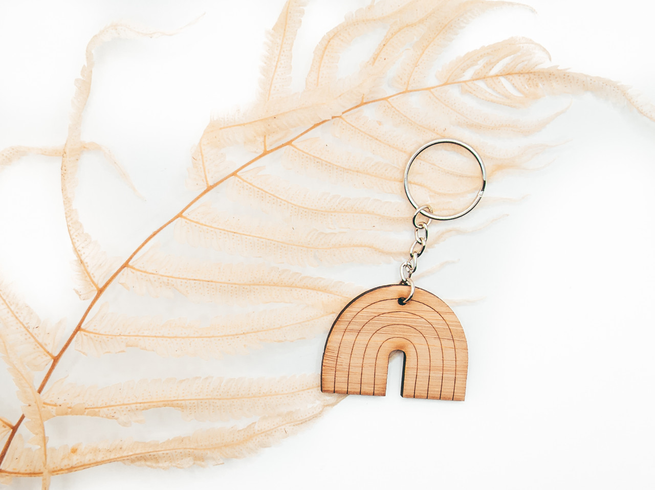 Minimalist Rainbow Keychain | Sustainable & Plastic Free Goods | Wild Cloud