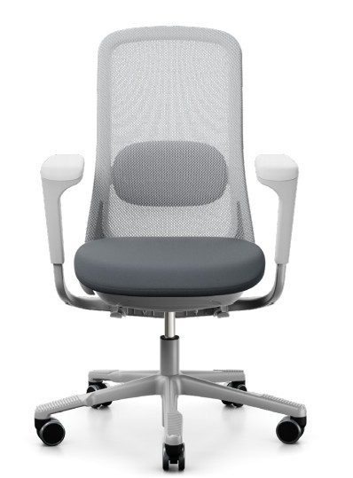 HAG SoFi Light Grey Mesh Office Chair with Lumbar Support