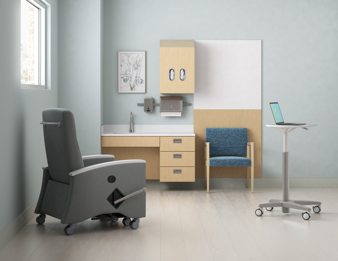 Small Mobile Medical Laptop Table | OfficeChairsUSA