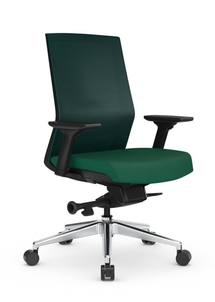 Zilo Black Frame Conference Task Chair | OfficeChairsUSA