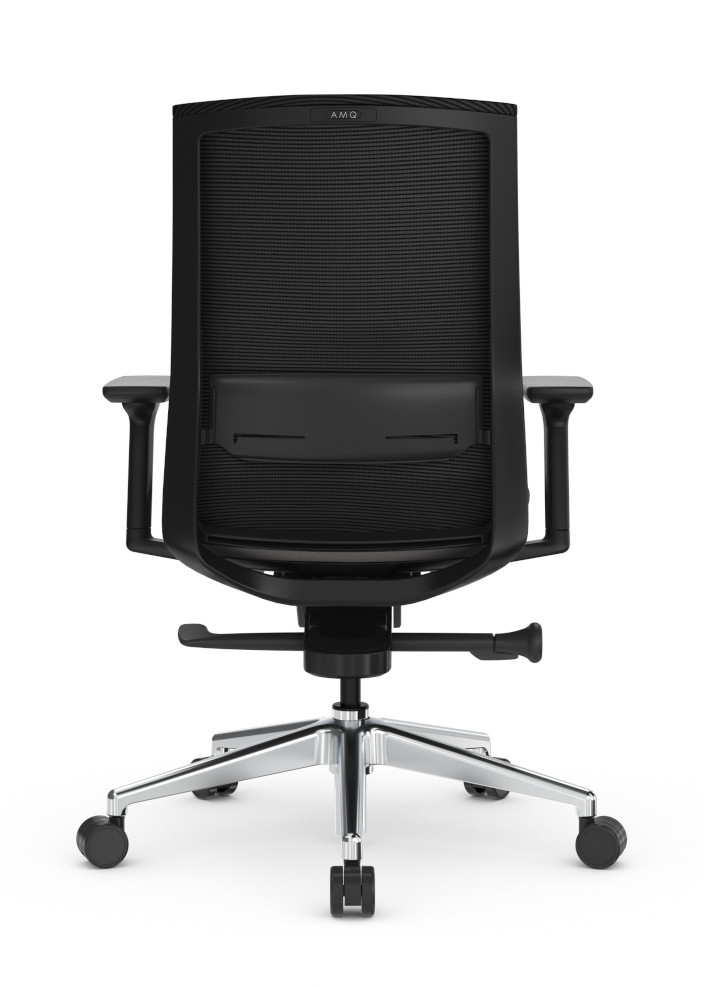 Zilo Black Frame Conference Task Chair | OfficeChairsUSA