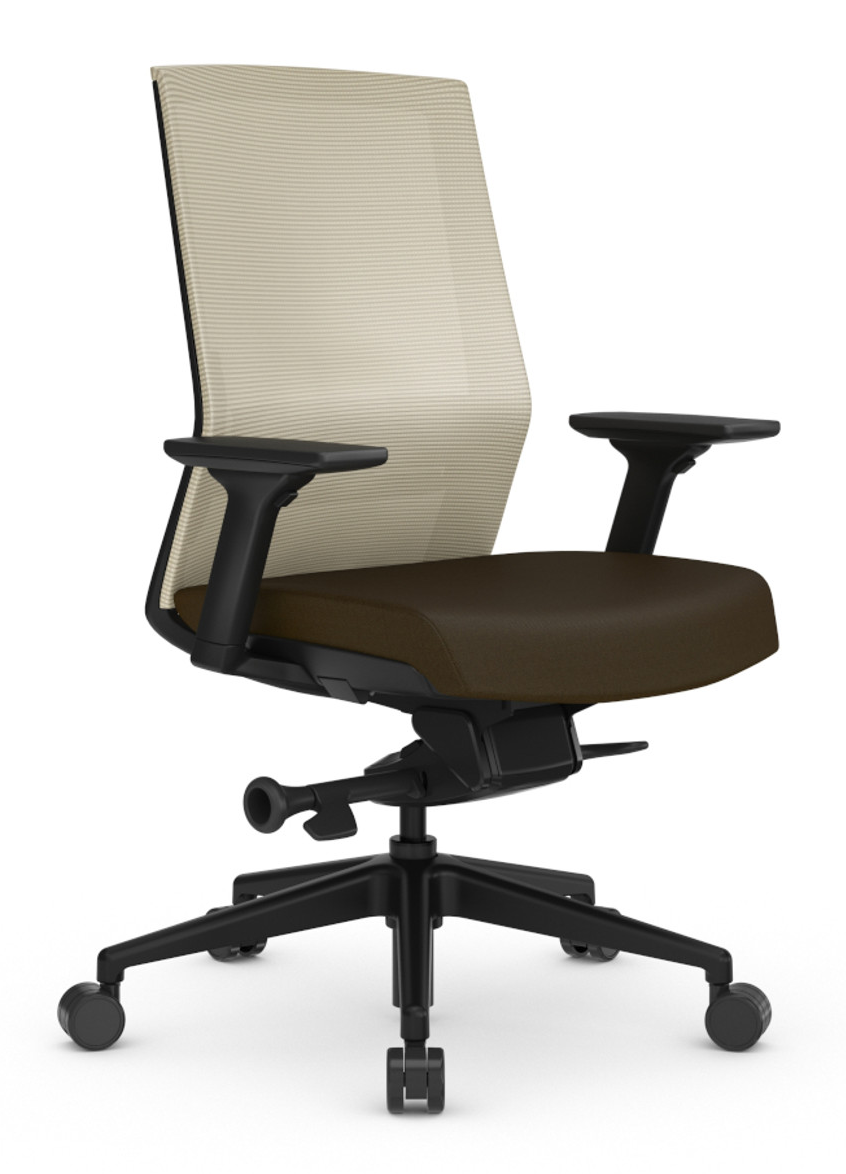 Zilo Black Frame Conference Task Chair | OfficeChairsUSA
