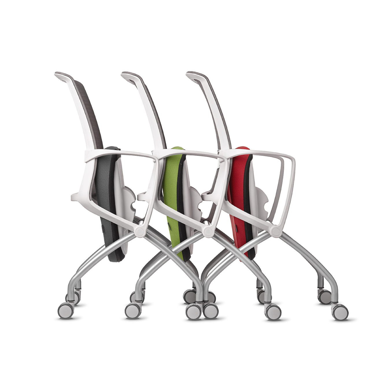Nesting Conference Chairs with Casters | OfficeChairsUSA