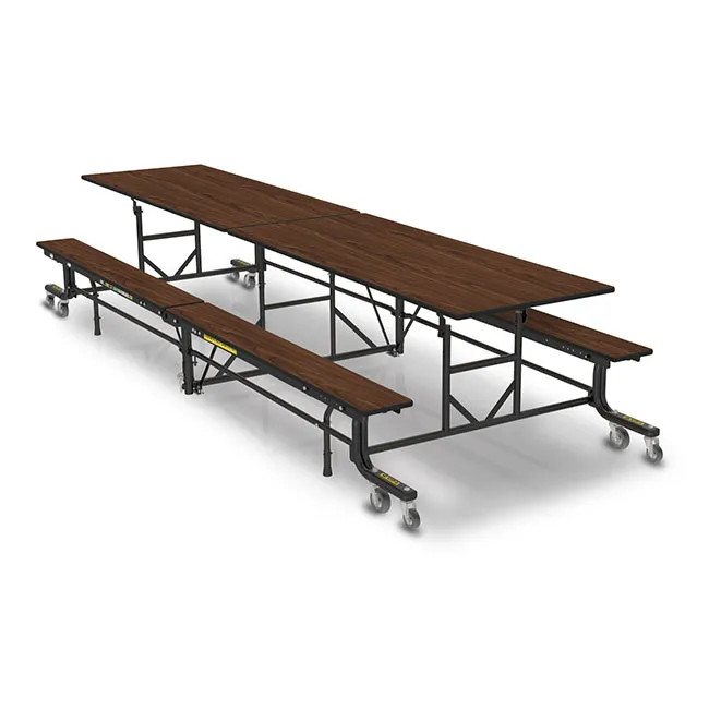 19F Folding Bench Cafeteria 12' Table / Open Box - OfficeChairsUSA