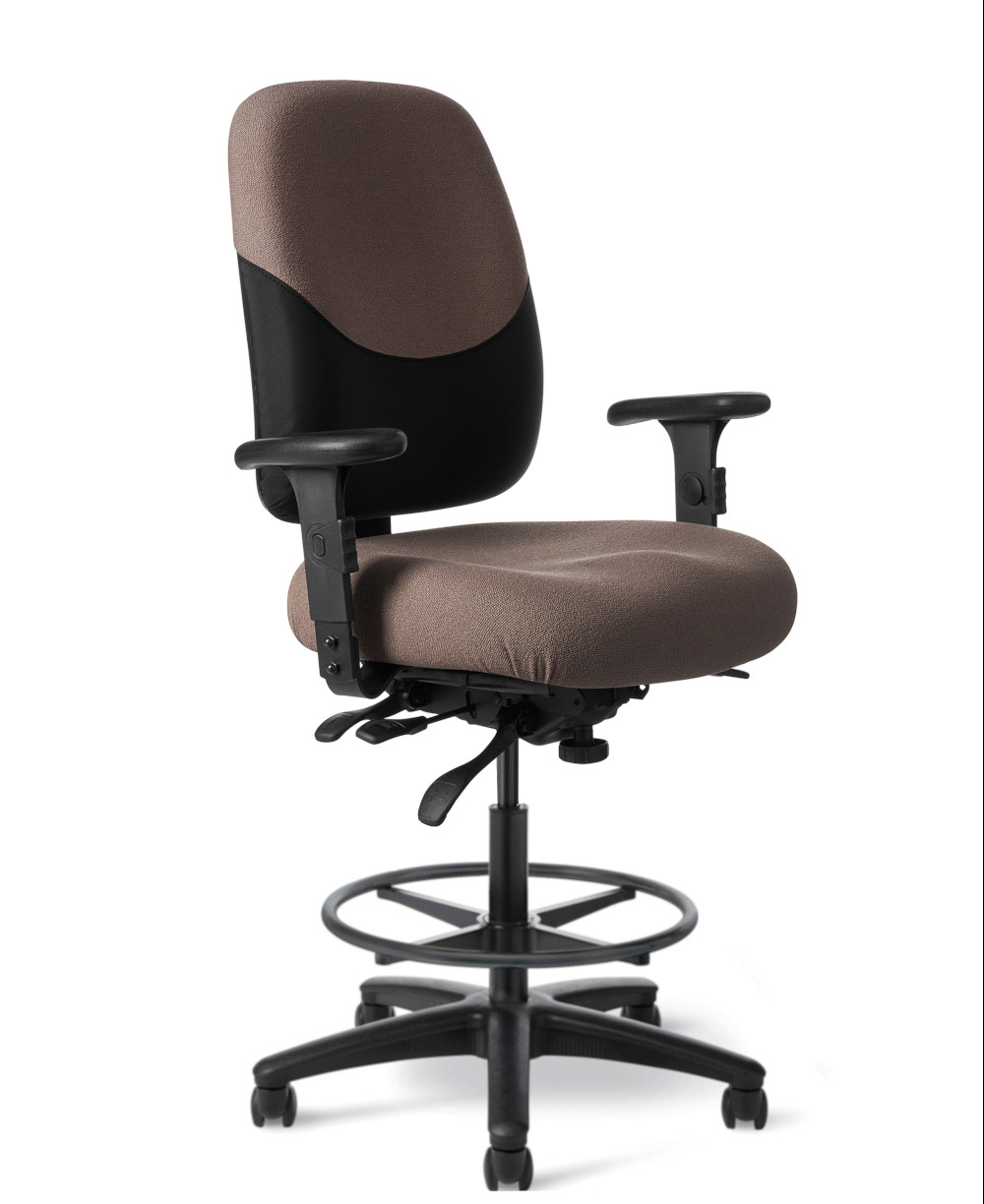 Heavy-Duty Office Stool for Intensive Use - Abrasion Resistant