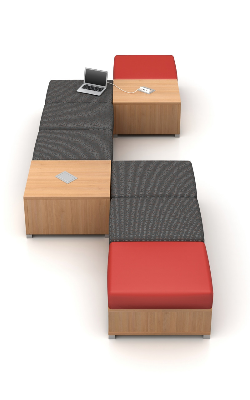 Commercial Modular LB Lounge Seating - Three Seater