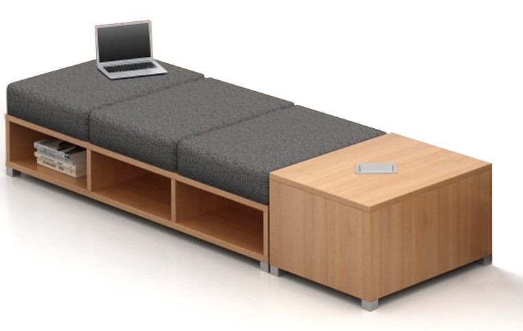 Commercial Modular LB Lounge Seating - Three Seater