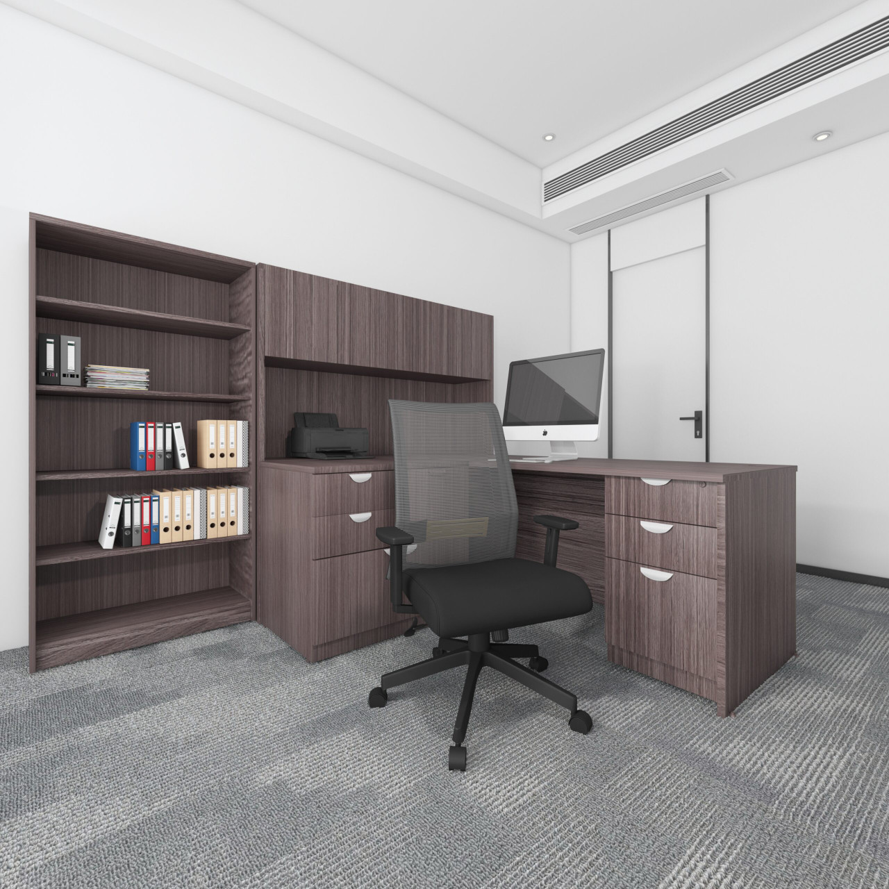 Ocusa Horizontal Mesh Back with Fabric Seat | OfficeChairsUSA