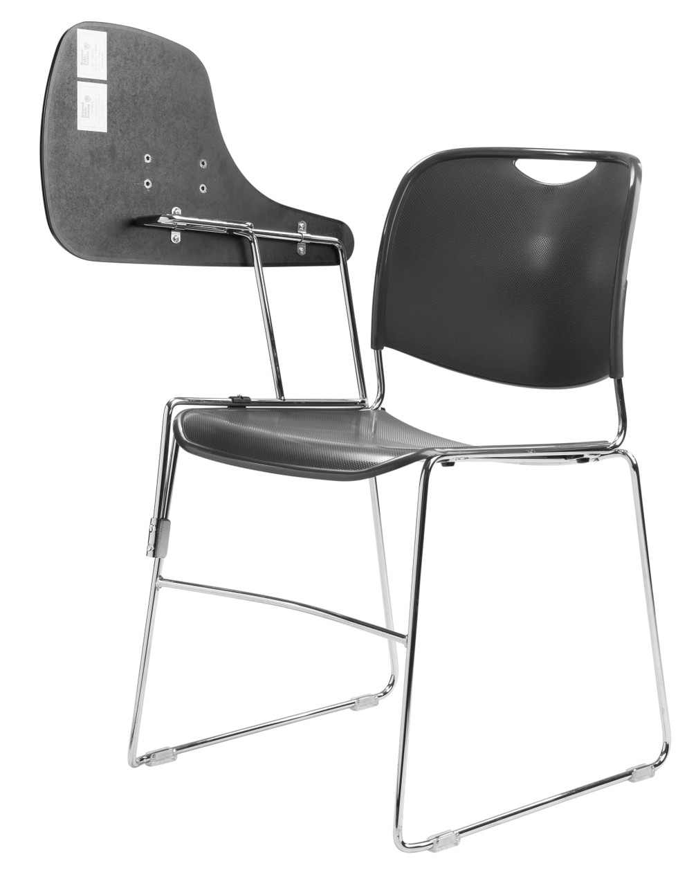 National Public Seating 500 Pound Capacity Stack Chair with Tablet ...