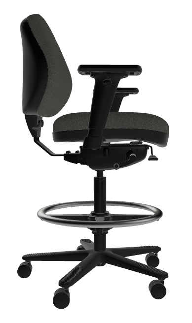 Sitmatic GoodFit Mid-Back ESD Stool Chair | OfficeChairsUSA