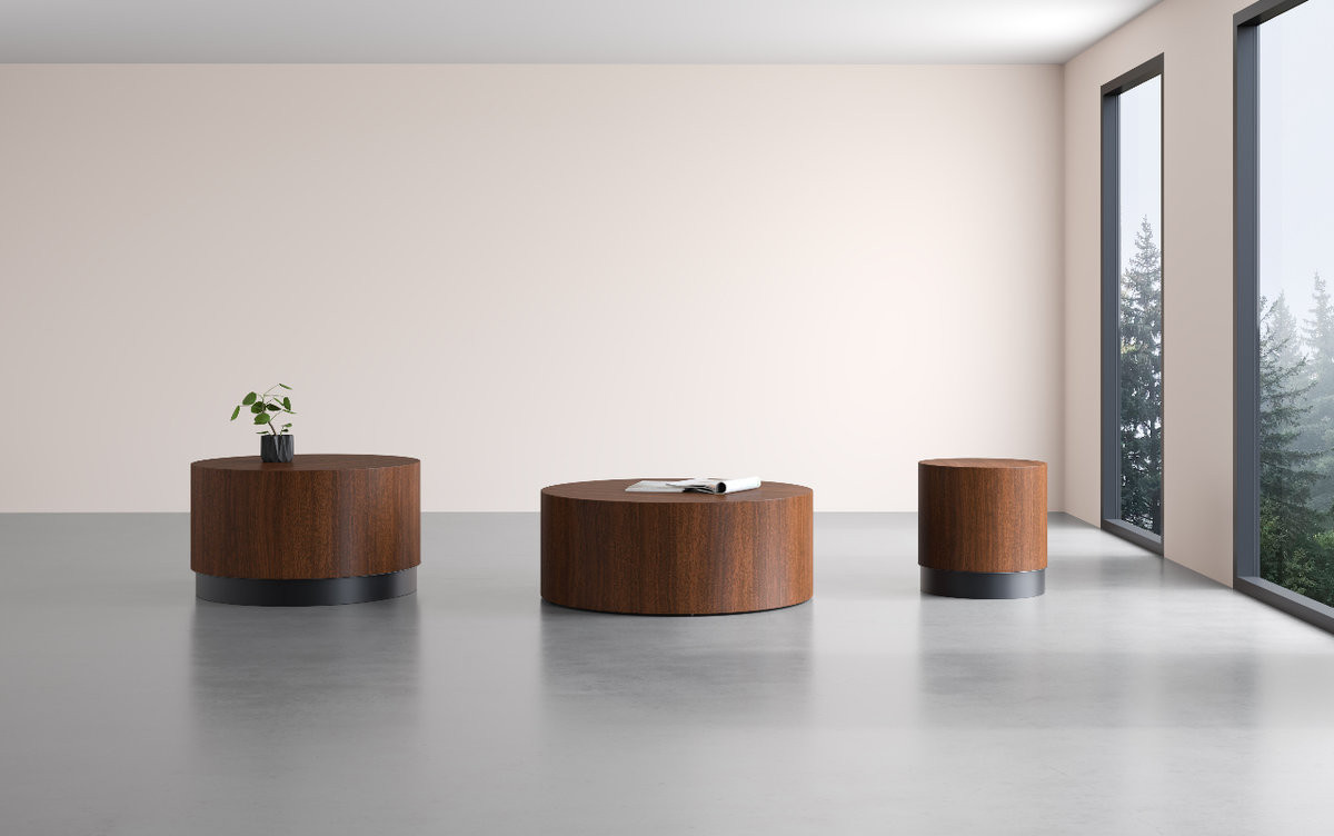 Stance Healthcare Bali Drum Table with Plinth Base | OfficeChairsUSA