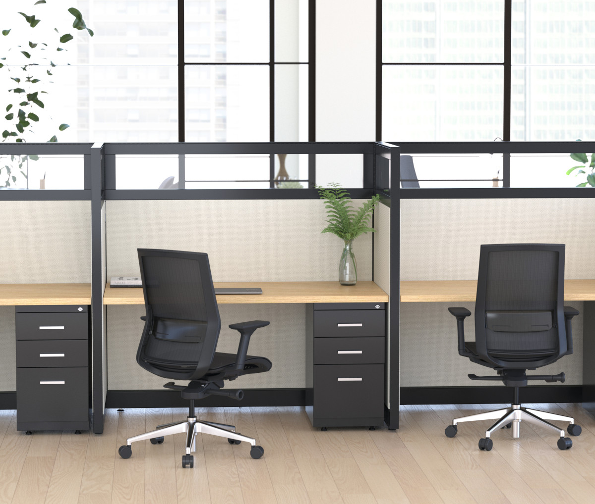AMQ Zilo Black Frame and Mesh Seat Conference Task Chair | OfficeChairsUSA
