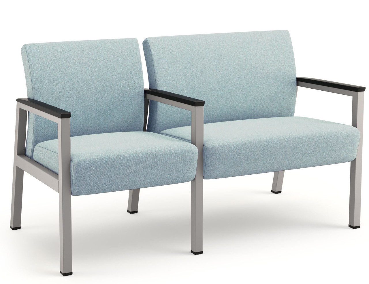 Knú by La-Z-Boy Kadia Mod 2 Seat Metal Visitor with Right Side ...