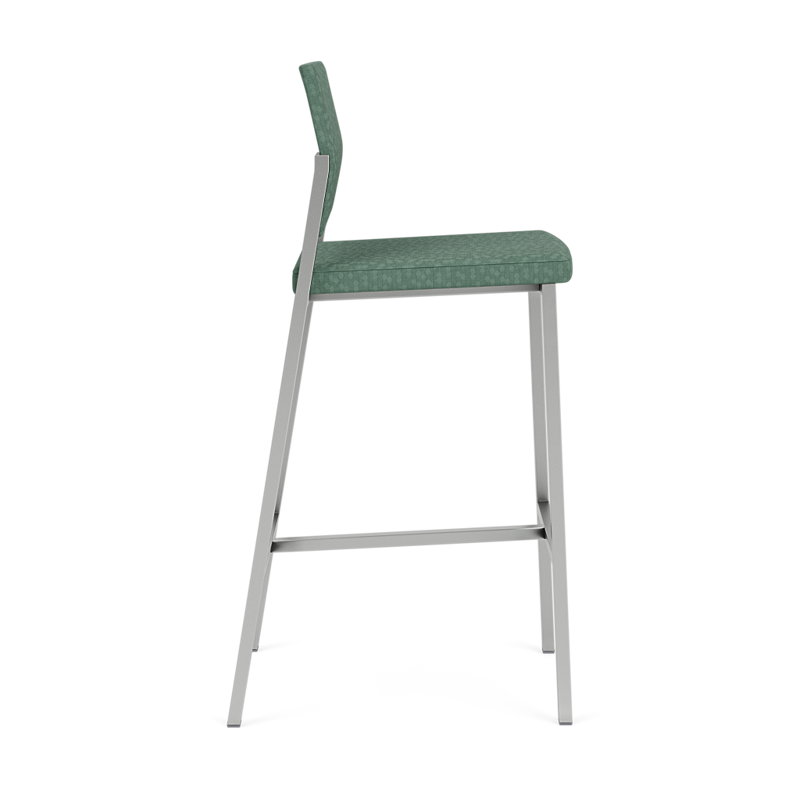 Lesro Avon Fully Upholstered Guest/Reception Stool | OfficeChairsUSA