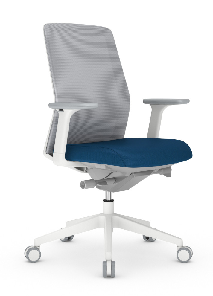 AMQ Jaku White Frame Task Chair | OfficeChairsUSA