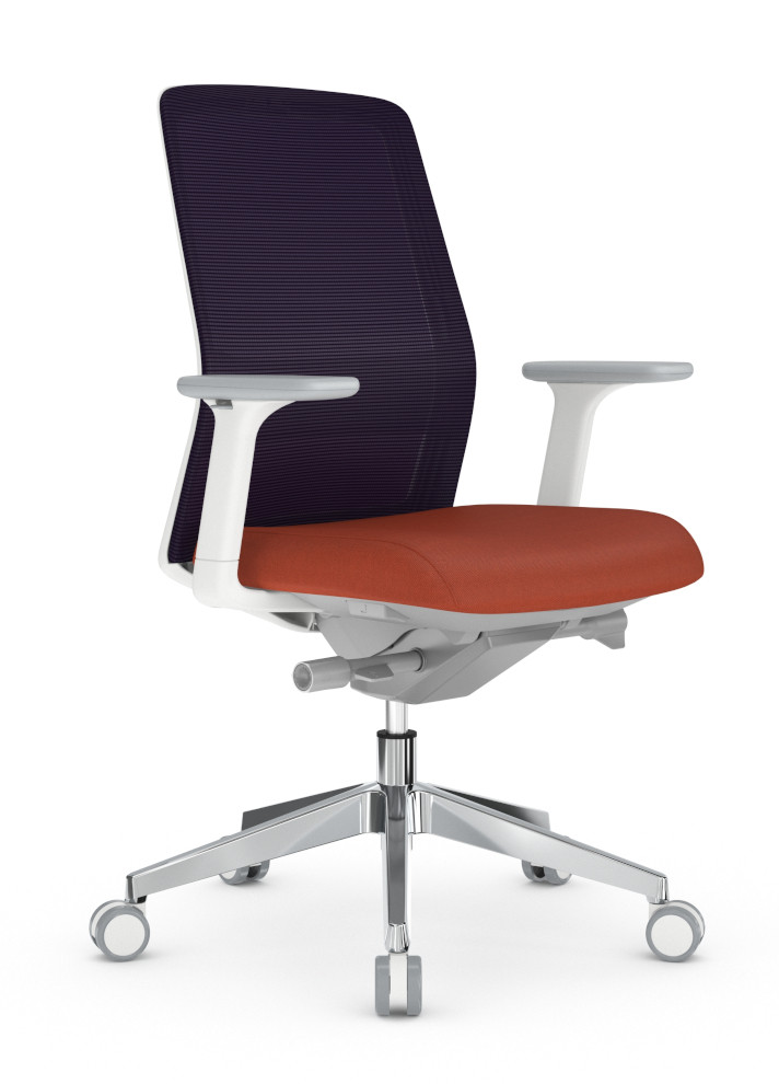 AMQ Jaku White Frame Task Chair | OfficeChairsUSA