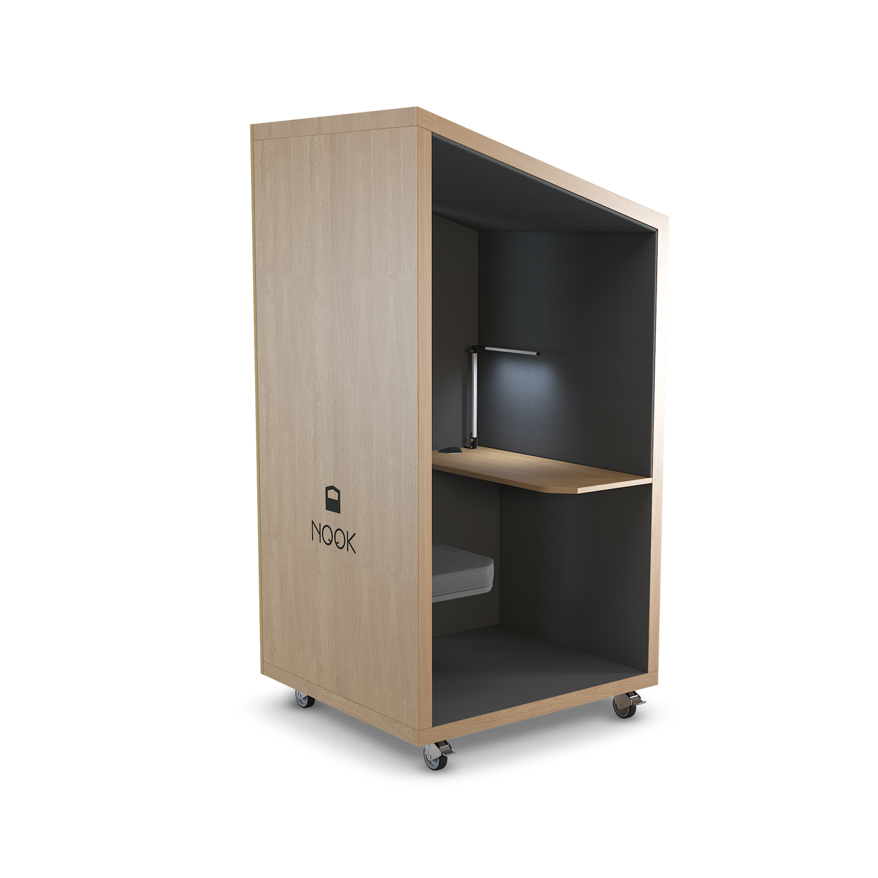 Nook Solo Pod | Modular Desk Pod | OfficeChairsUSA