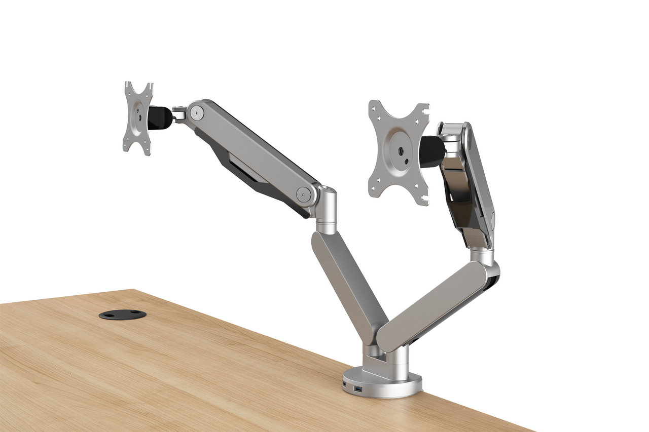 Hon Dual Monitor Arm | Dual Monitor Stand with USB Ports
