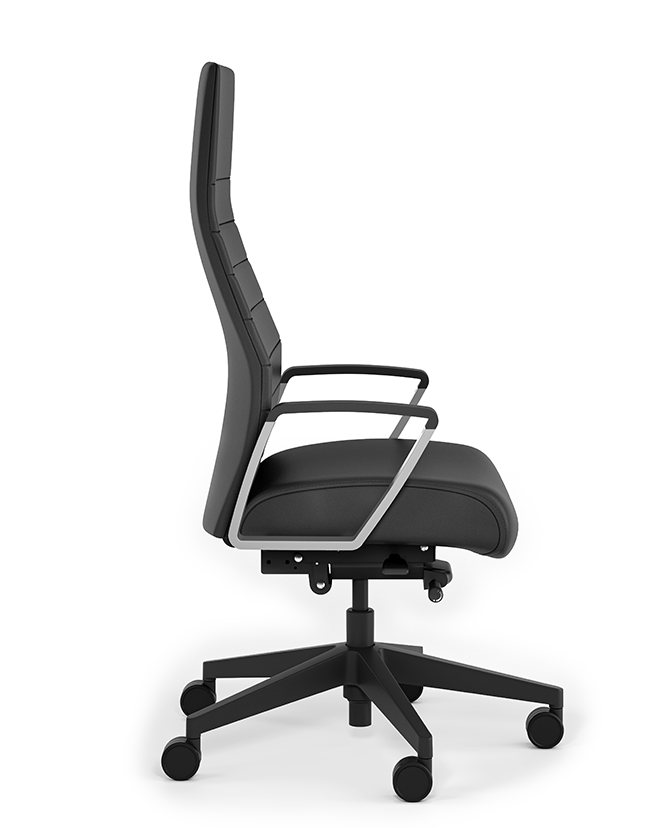 @NCE Seating Contemporary Conference Chair - Black Urethane