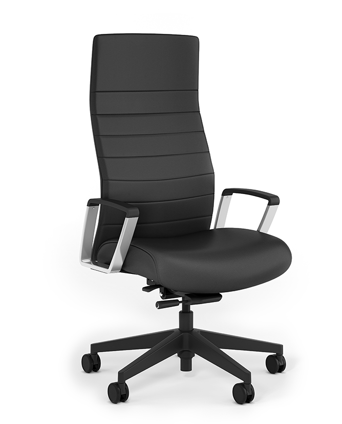 @NCE Seating Contemporary Conference Chair - Black Urethane