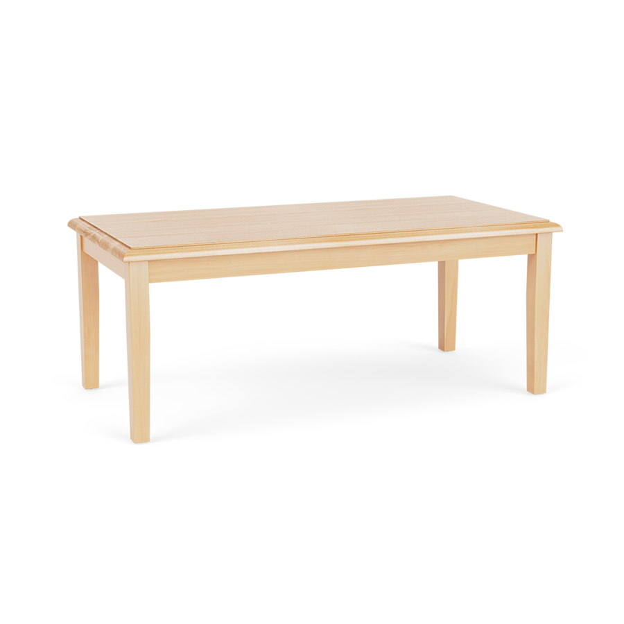 Lesro Lenox Wood Solid Hardwood Top Coffee Table | Officechairsusa