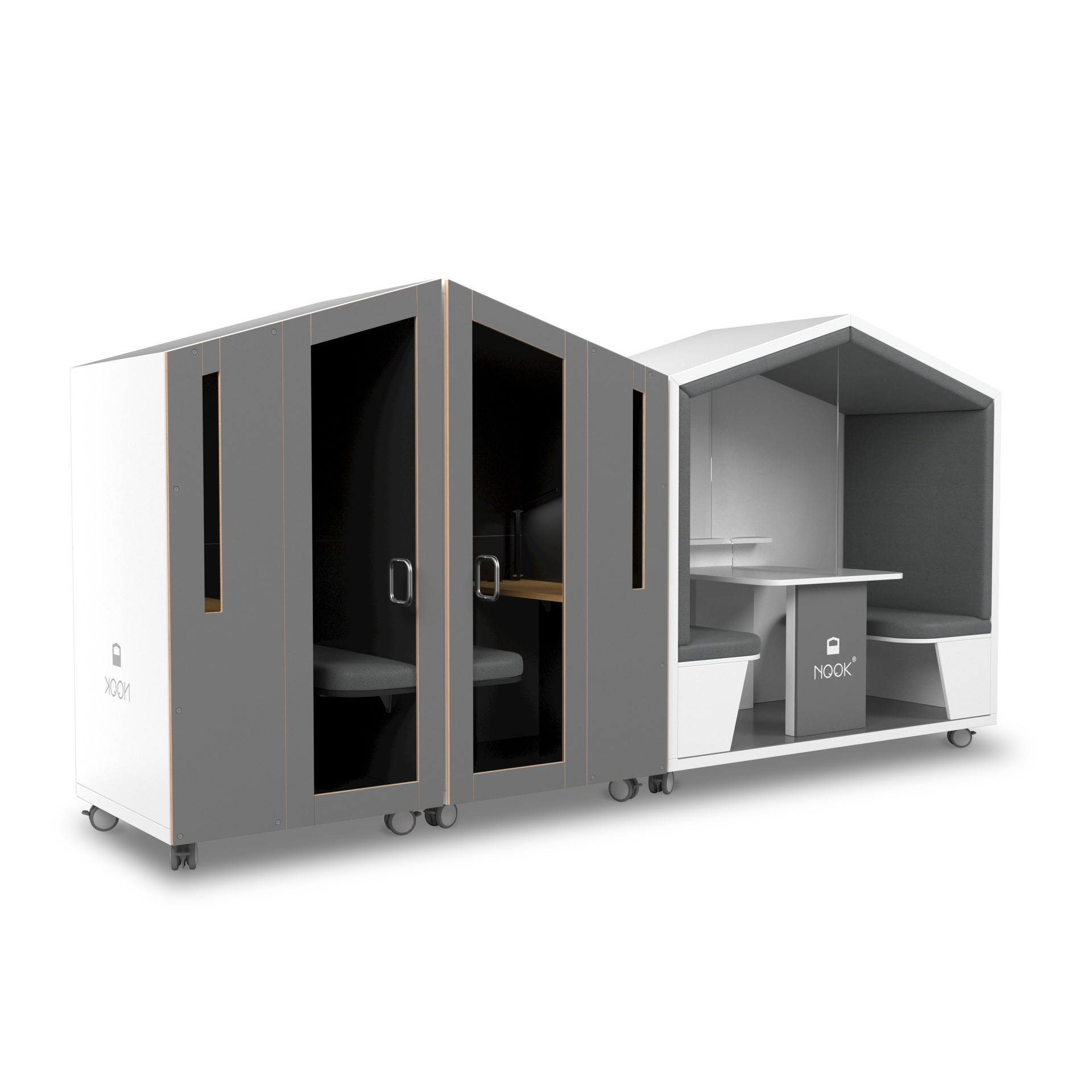 Nook Solo Pod | Modular Desk Pod | OfficeChairsUSA