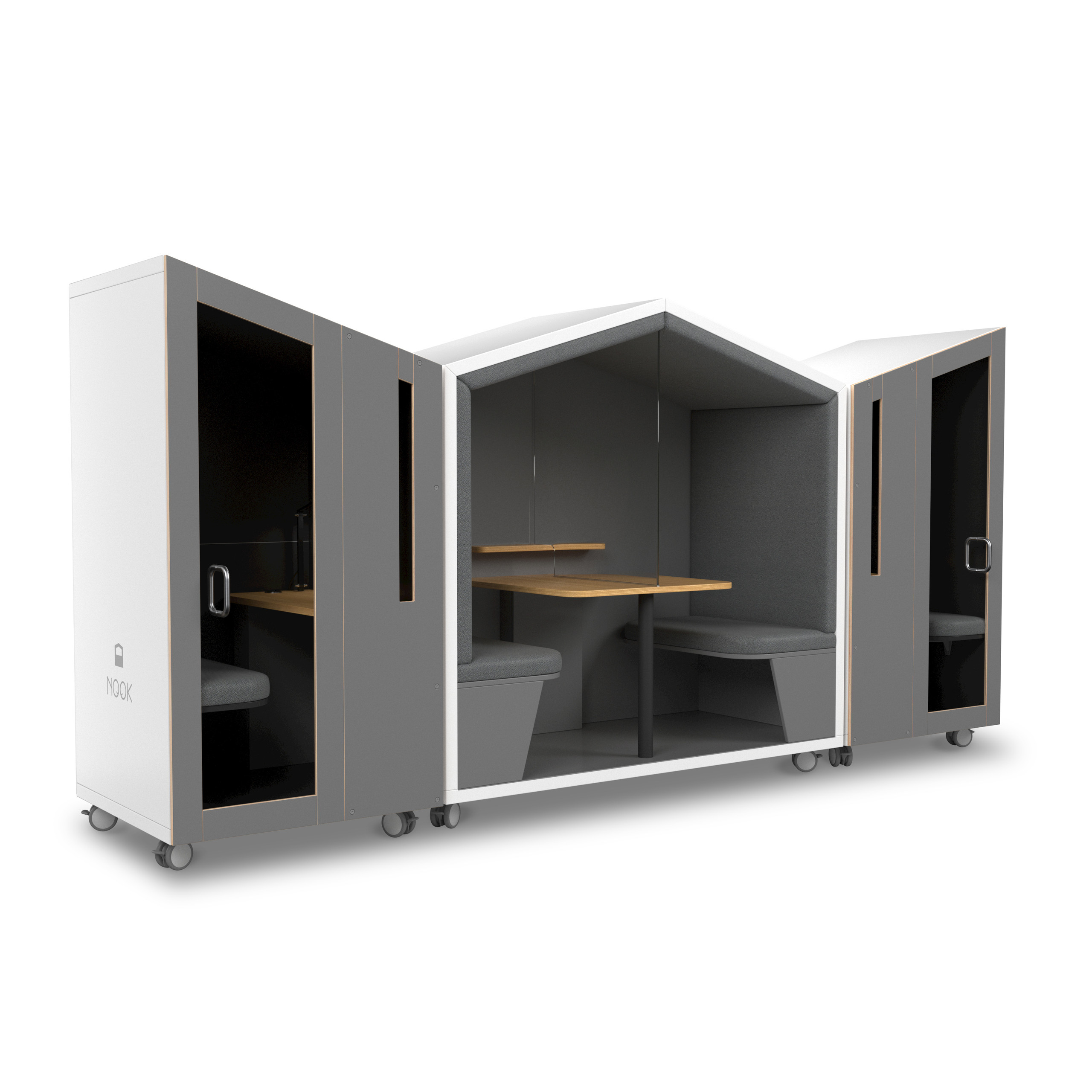 Nook Solo Pod | Modular Desk Pod | OfficeChairsUSA