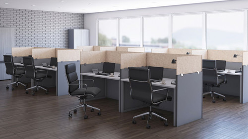 Cubicle and Desk-Mounted Office Privacy Screens