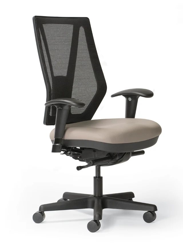 Sitmatic Goodfit Mesh Synchron High-Back Chair - Black Frame