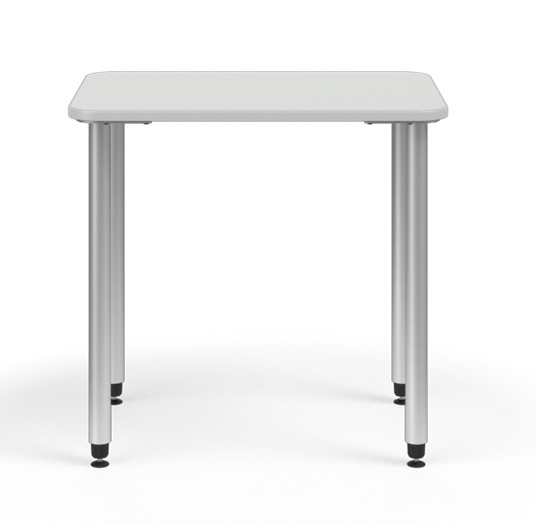 KI Ruckus Rectangular Fixed Height Post Leg Desk | Officechairsusa