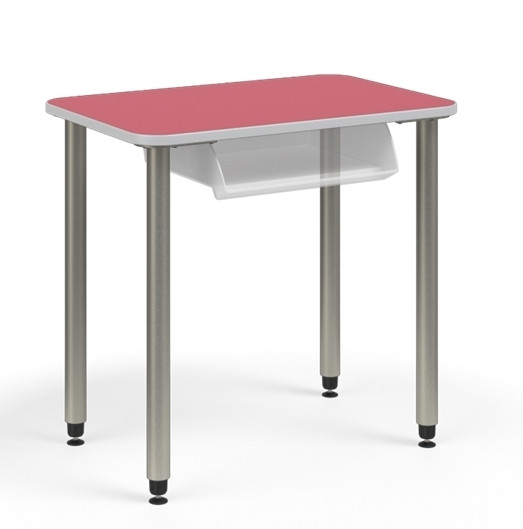 KI Ruckus Rectangular Fixed Height Post Leg Desk | Officechairsusa