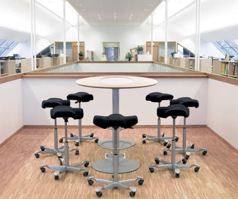 HAG Musician Saddle Seat Stool on Casters | OfficeChairsUSA